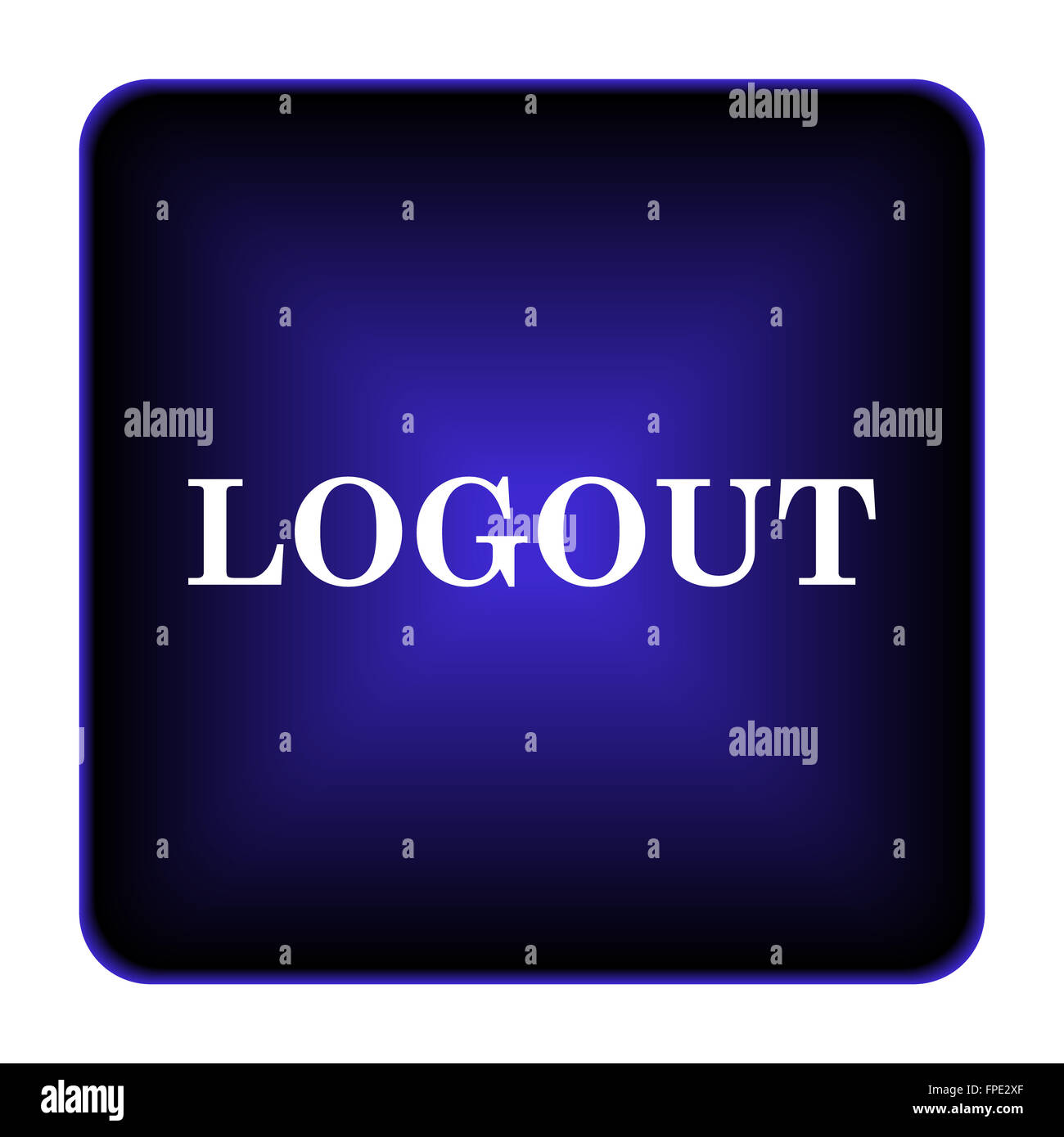 Logout icon. Internet button on white background Stock Photo - Alamy