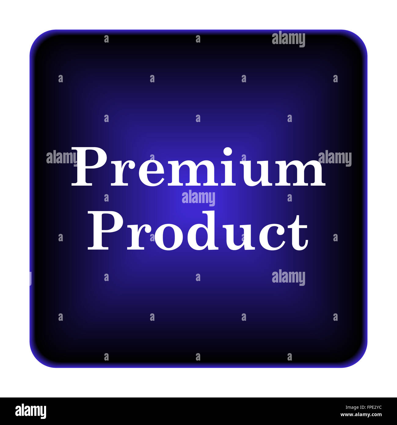 Premium product icon. Internet button on white background Stock Photo ...