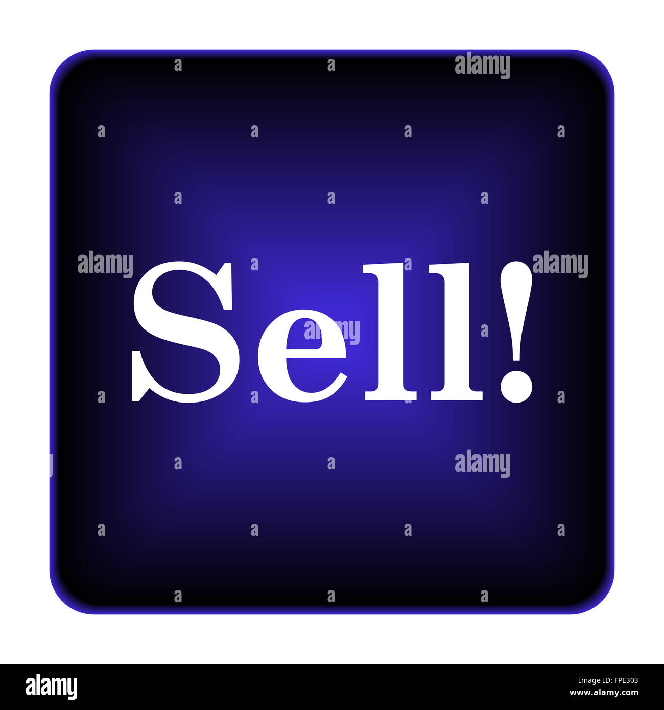 Sell icon. Internet button on white background Stock Photo - Alamy