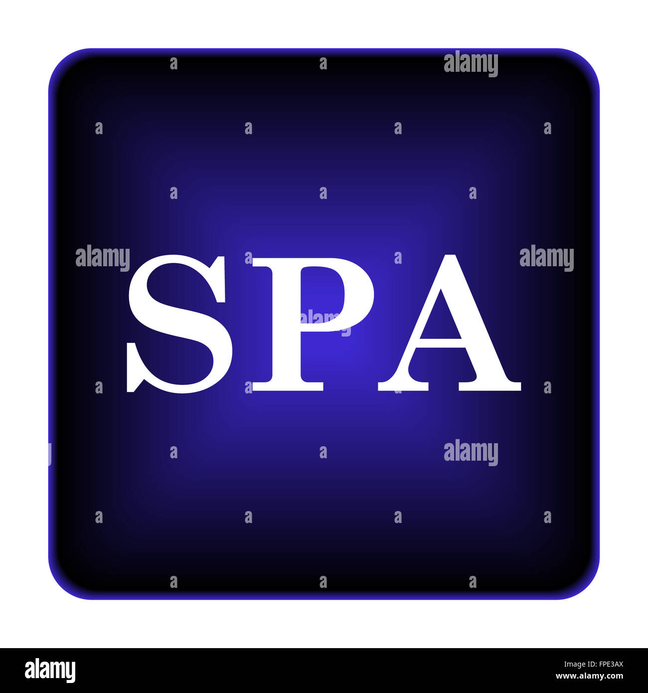 Spa icon. Internet button on white background Stock Photo - Alamy