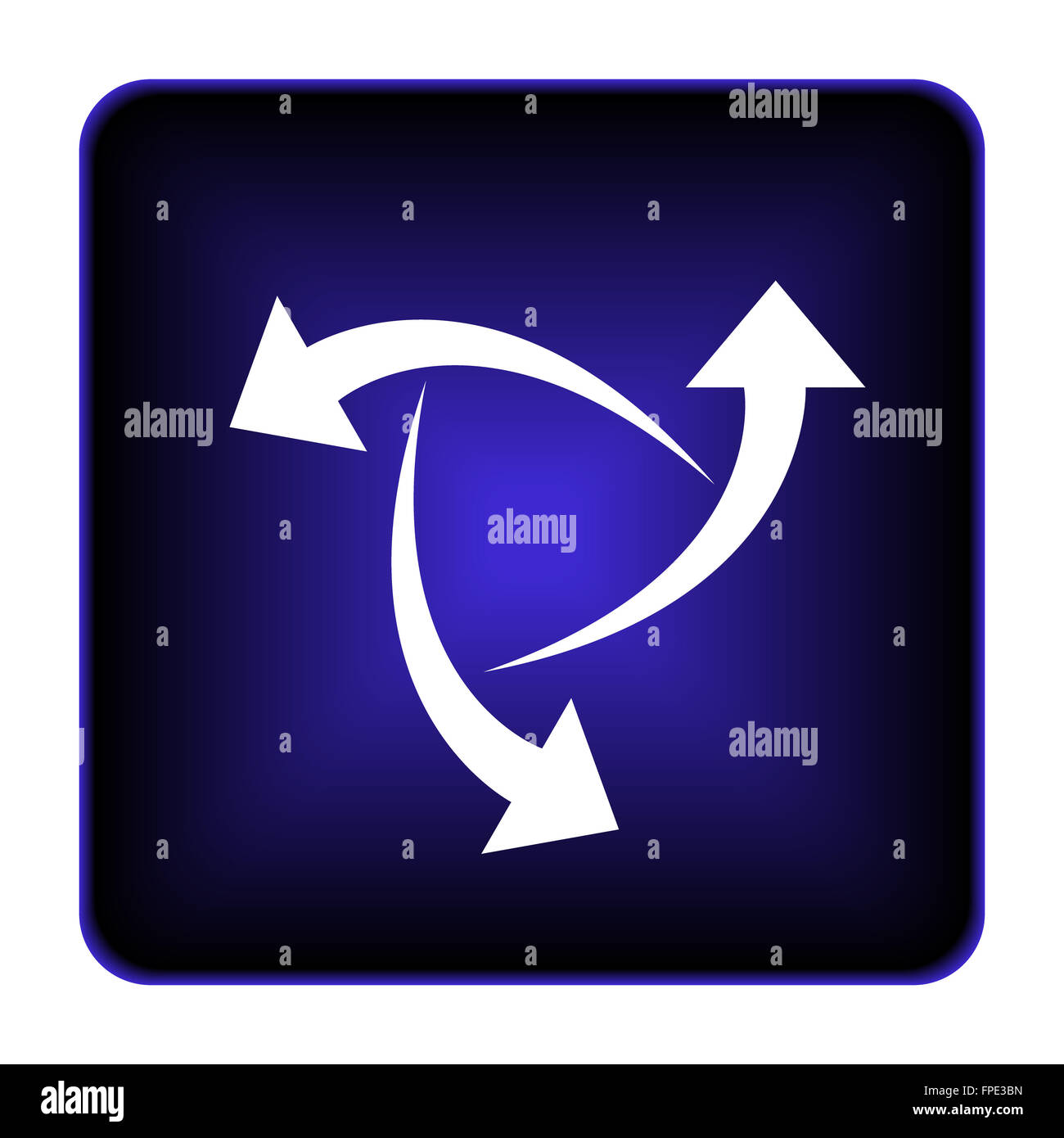 Change icon. Internet button on white background Stock Photo - Alamy