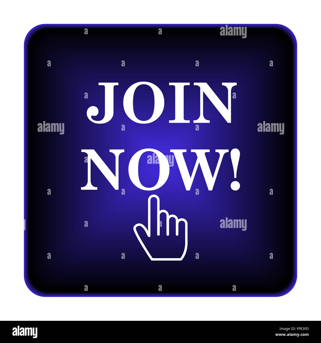 Join now icon. Internet button on white background Stock Photo - Alamy