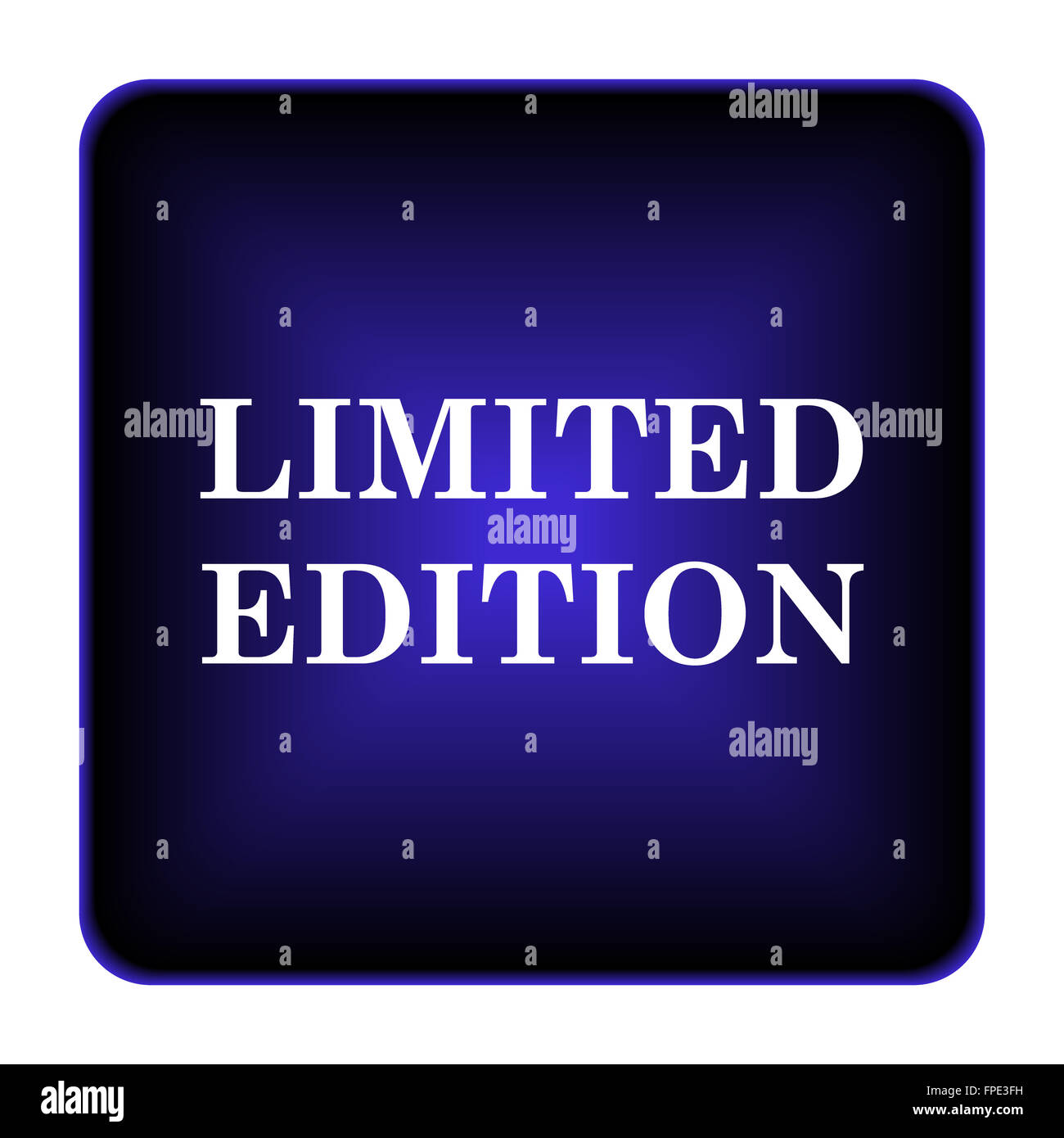 Limited edition icon. Internet button on white background Stock Photo ...