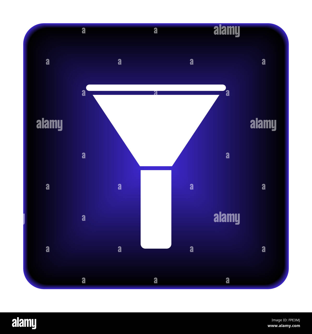Filter icon. Internet button on white background Stock Photo - Alamy