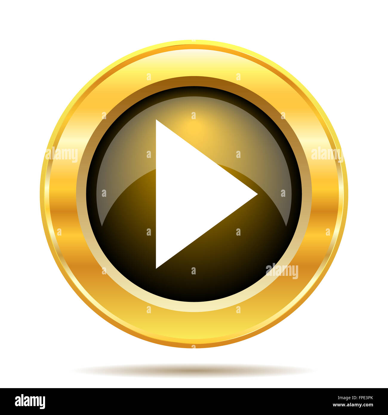 Play sign icon. Internet button on white background Stock Photo - Alamy