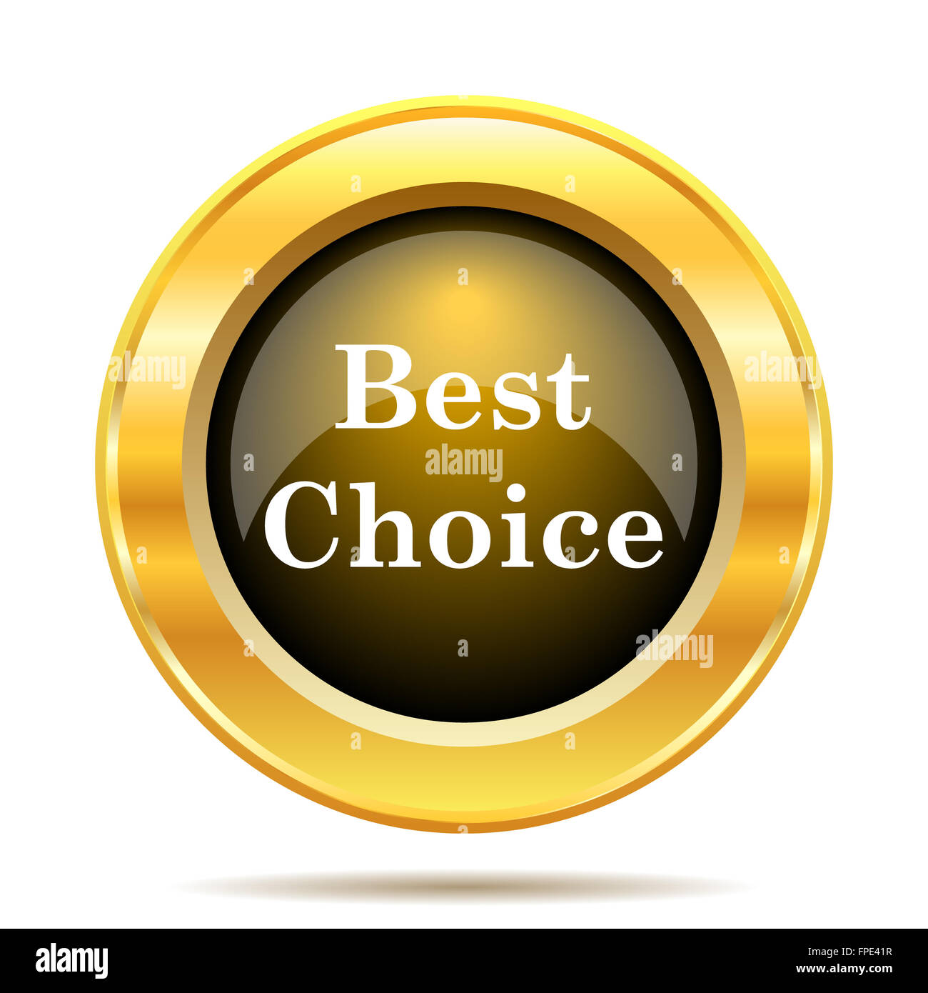 Best choice icon. Internet button on white background Stock Photo - Alamy