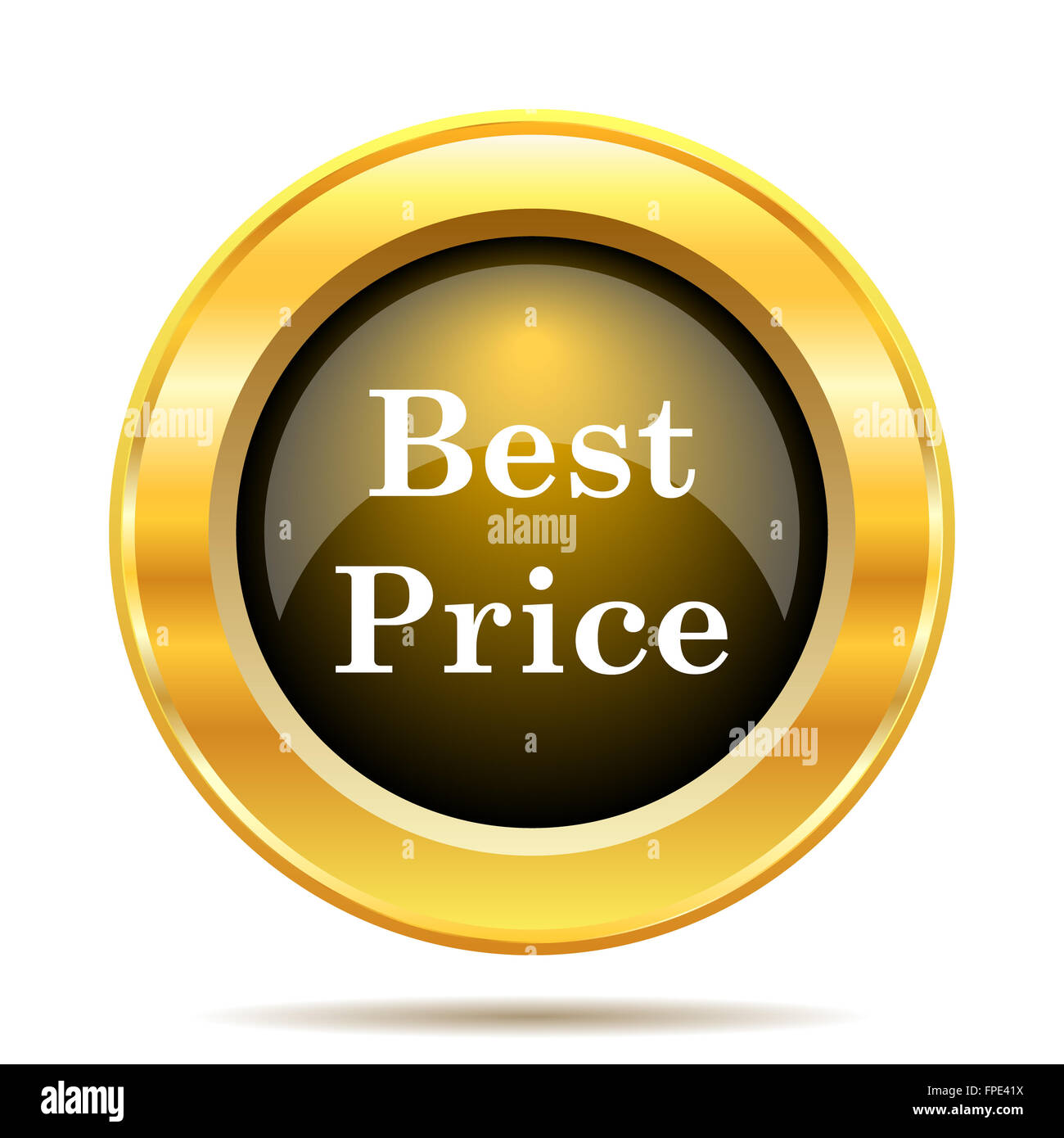 Best price icon. Internet button on white background Stock Photo - Alamy