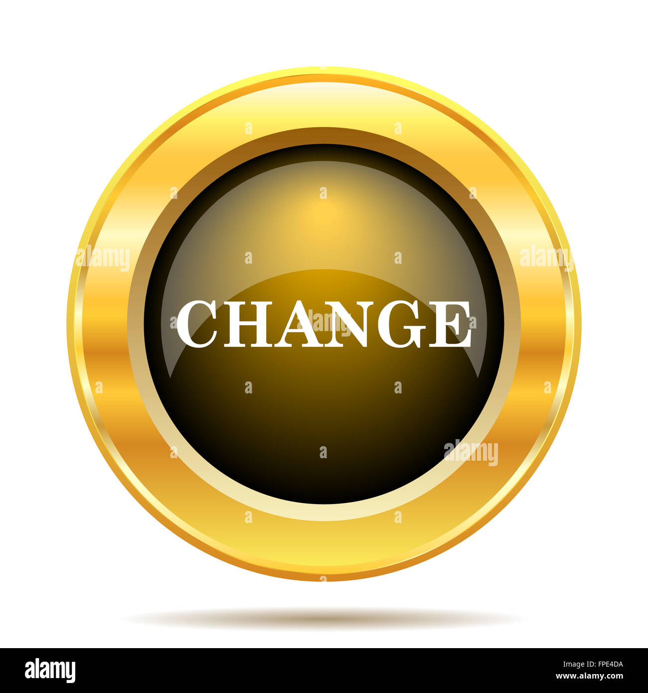 Change icon. Internet button on white background Stock Photo - Alamy