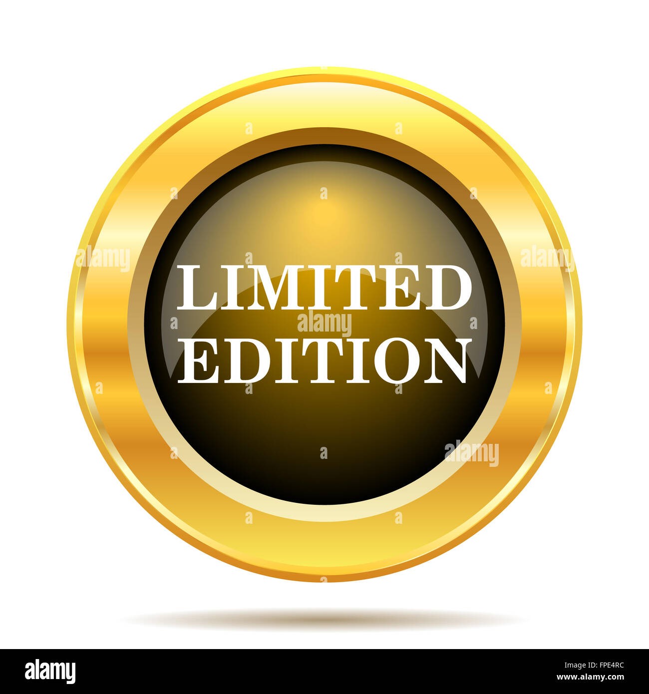 Limited edition icon. Internet button on white background Stock Photo ...