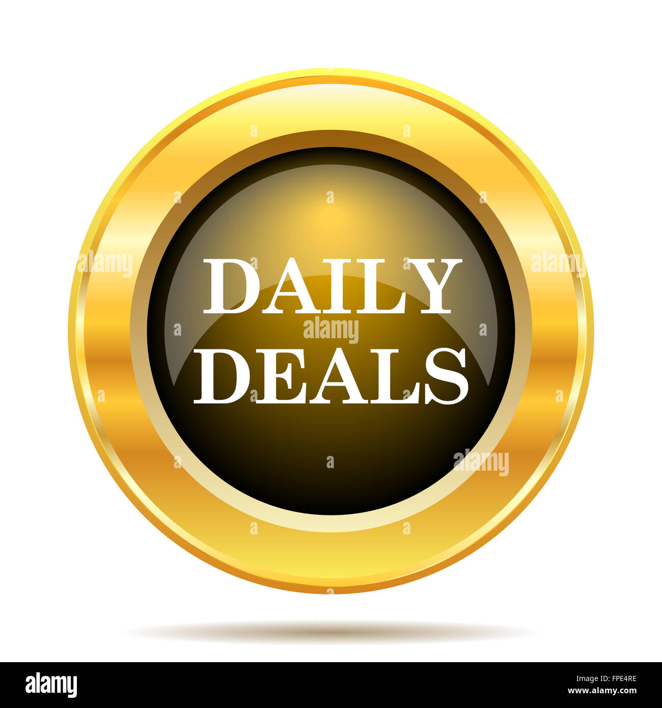 Daily deals icon. Internet button on white background Stock Photo - Alamy