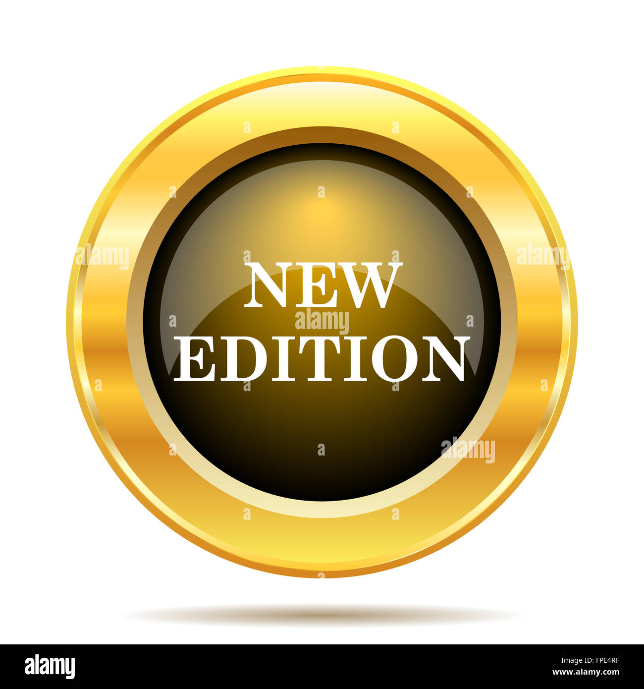 New edition icon. Internet button on white background Stock Photo - Alamy