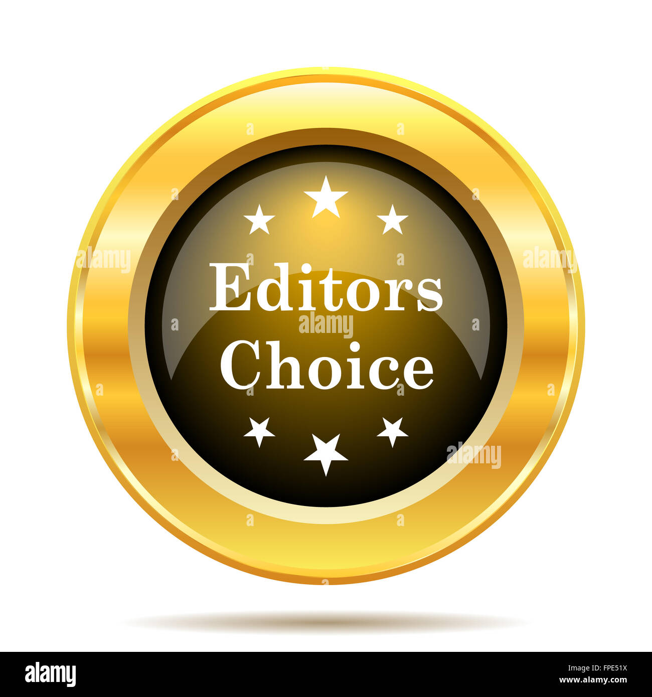 Editors choice icon. Internet button on white background Stock Photo ...