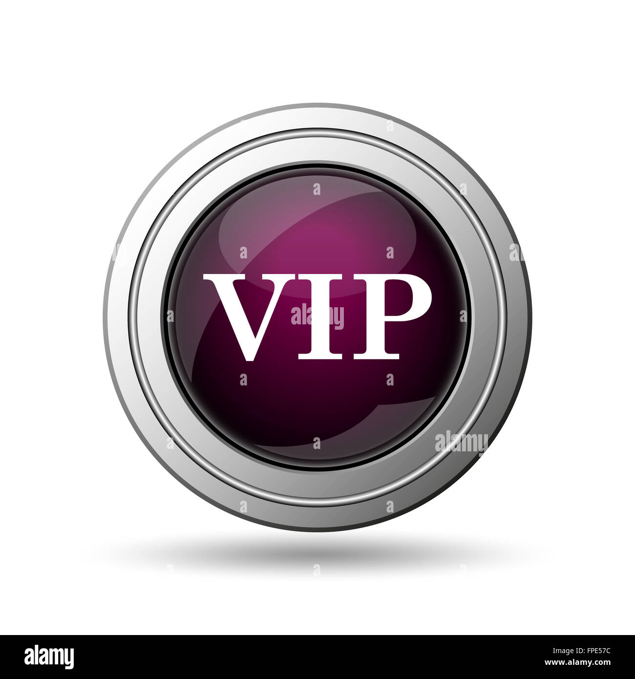 VIP icon. Internet button on white background Stock Photo - Alamy