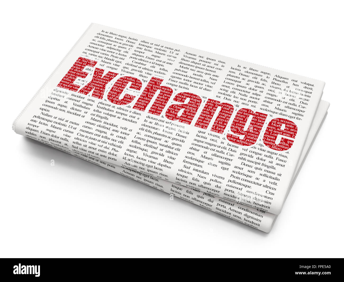 Banking concept: Exchange on Newspaper background Stock Photo - Alamy
