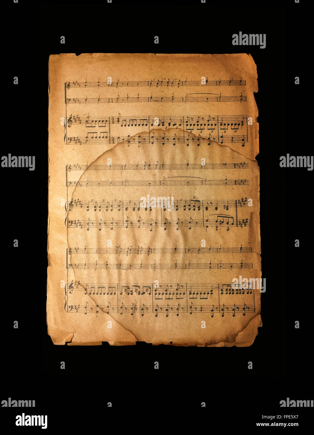 Music notes border musical background hi-res stock photography and ...