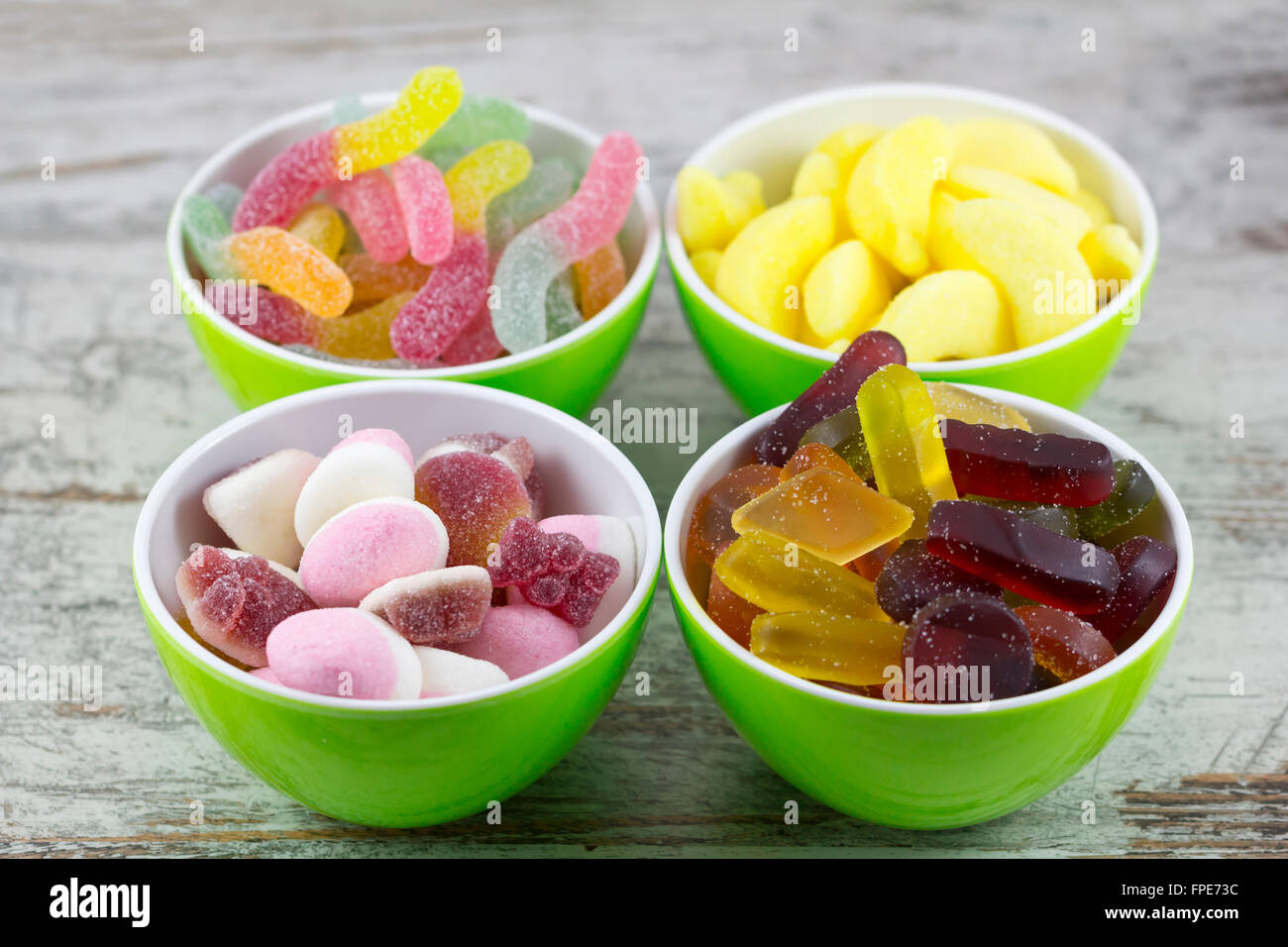 Four candies hi-res stock photography and images - Alamy