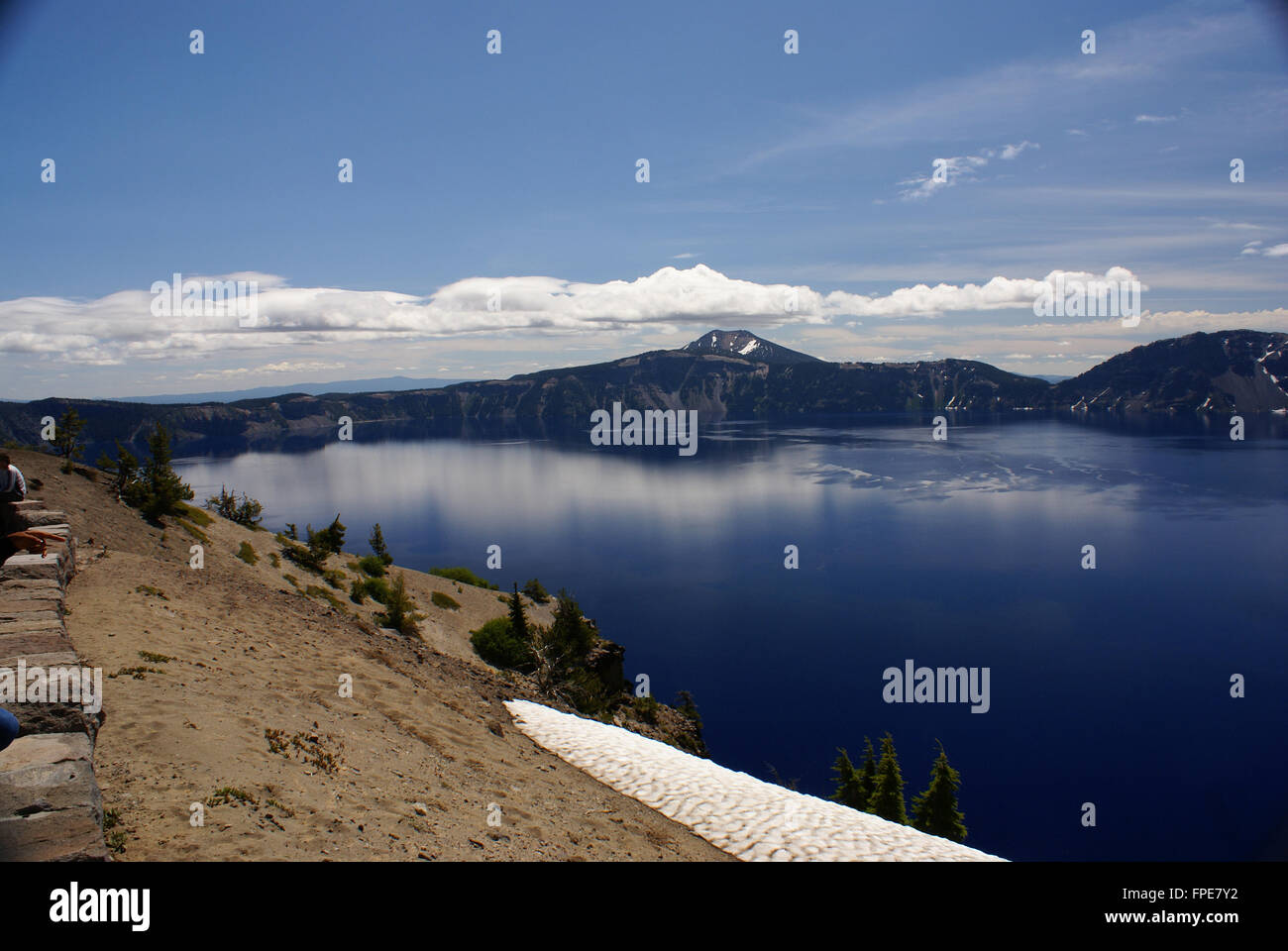 Crater lake, Caldera lake in Oregon state, formed around 7700 years ago ...
