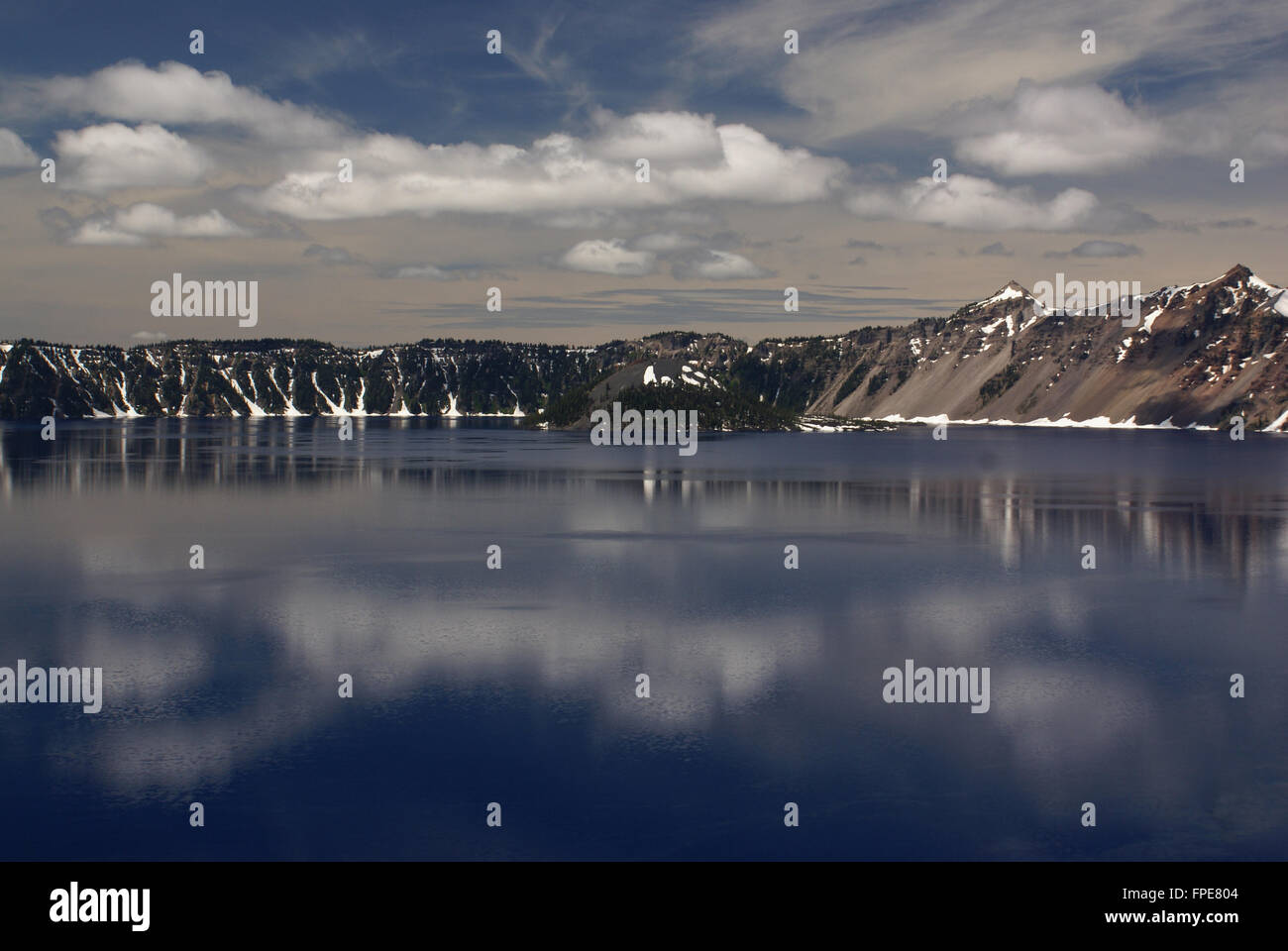 Crater lake, Caldera lake in Oregon state, formed around 7700 years ago ...