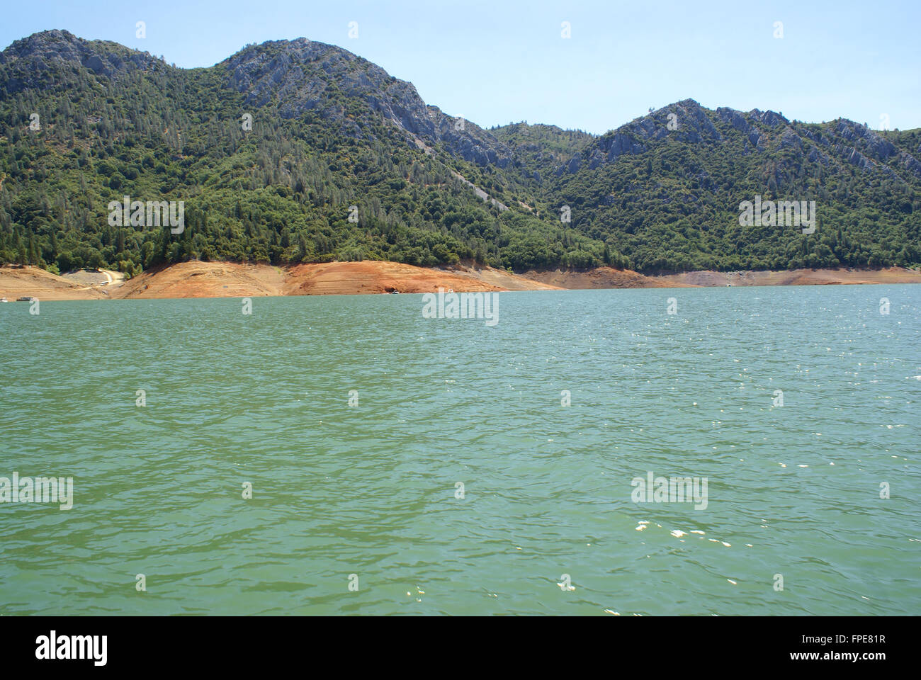 Lake Shasta, Shasta County, California, USA, a water reservoir in ...