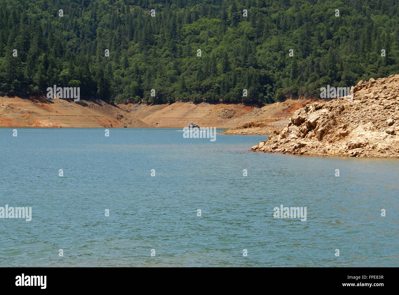Lake Shasta, Shasta County, California, USA, a water reservoir in ...
