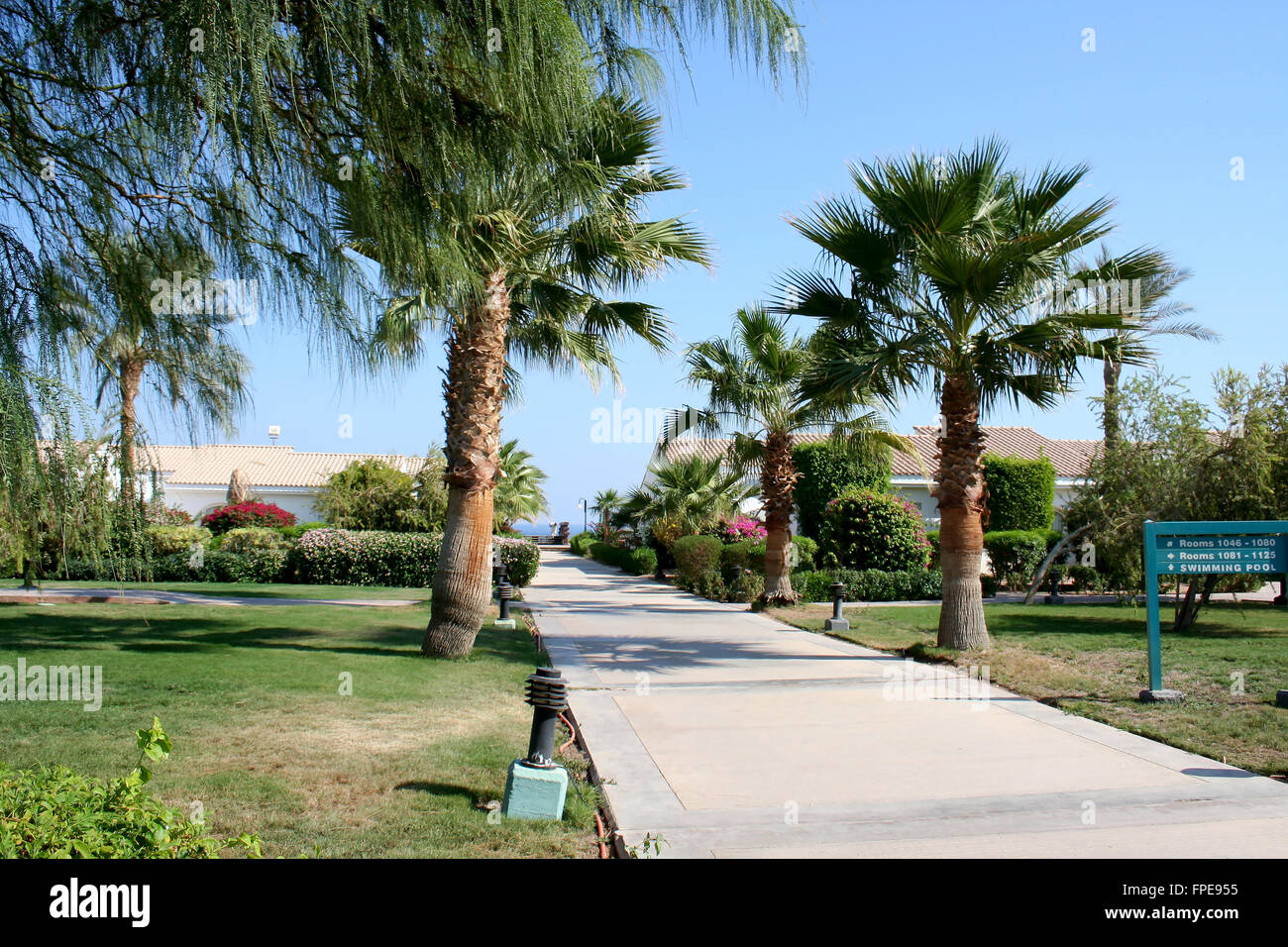 Path in resort hotel Stock Photo - Alamy