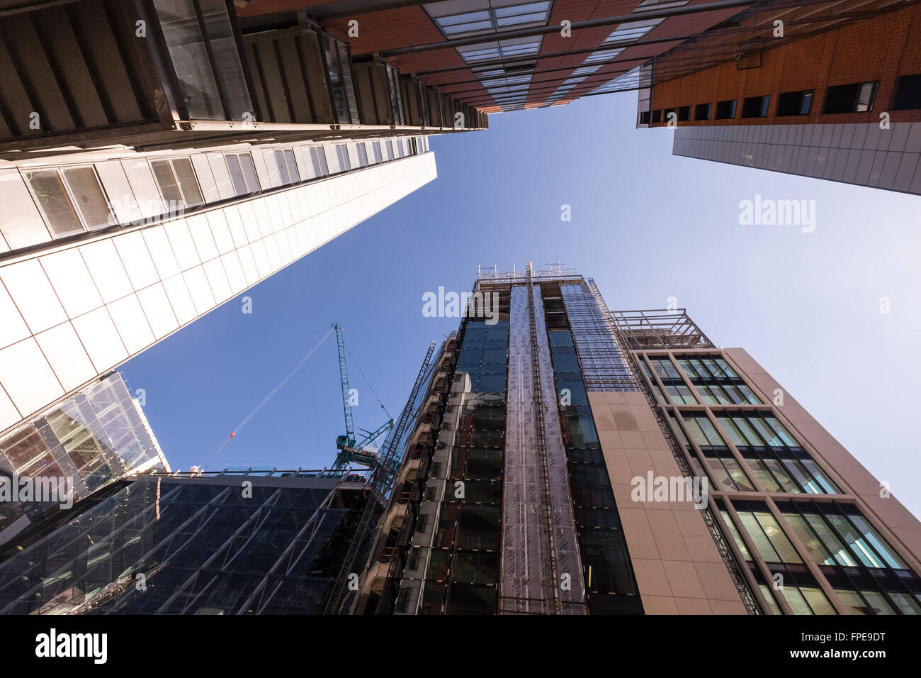 Construction of new skyscraper building in Leeds, UK Stock Photo - Alamy