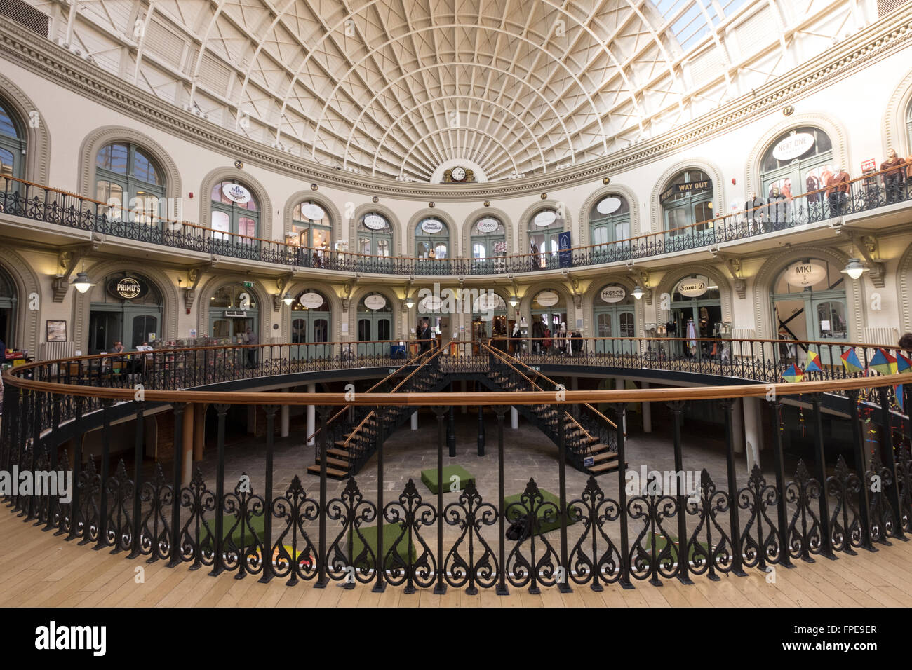 Corn Exchange interior, Leeds, UK Stock Photo - Alamy