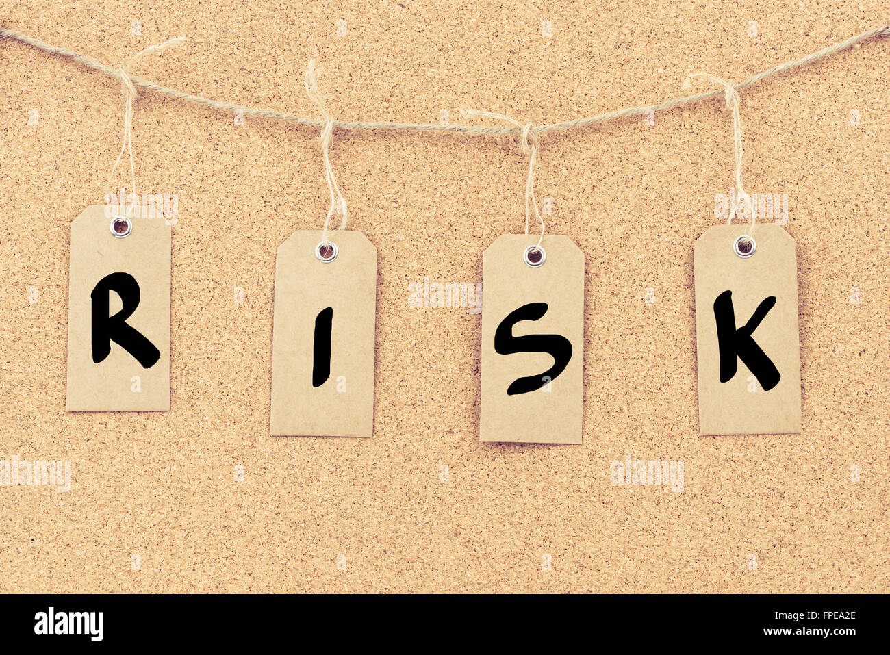 Risk letters rope hi-res stock photography and images - Alamy