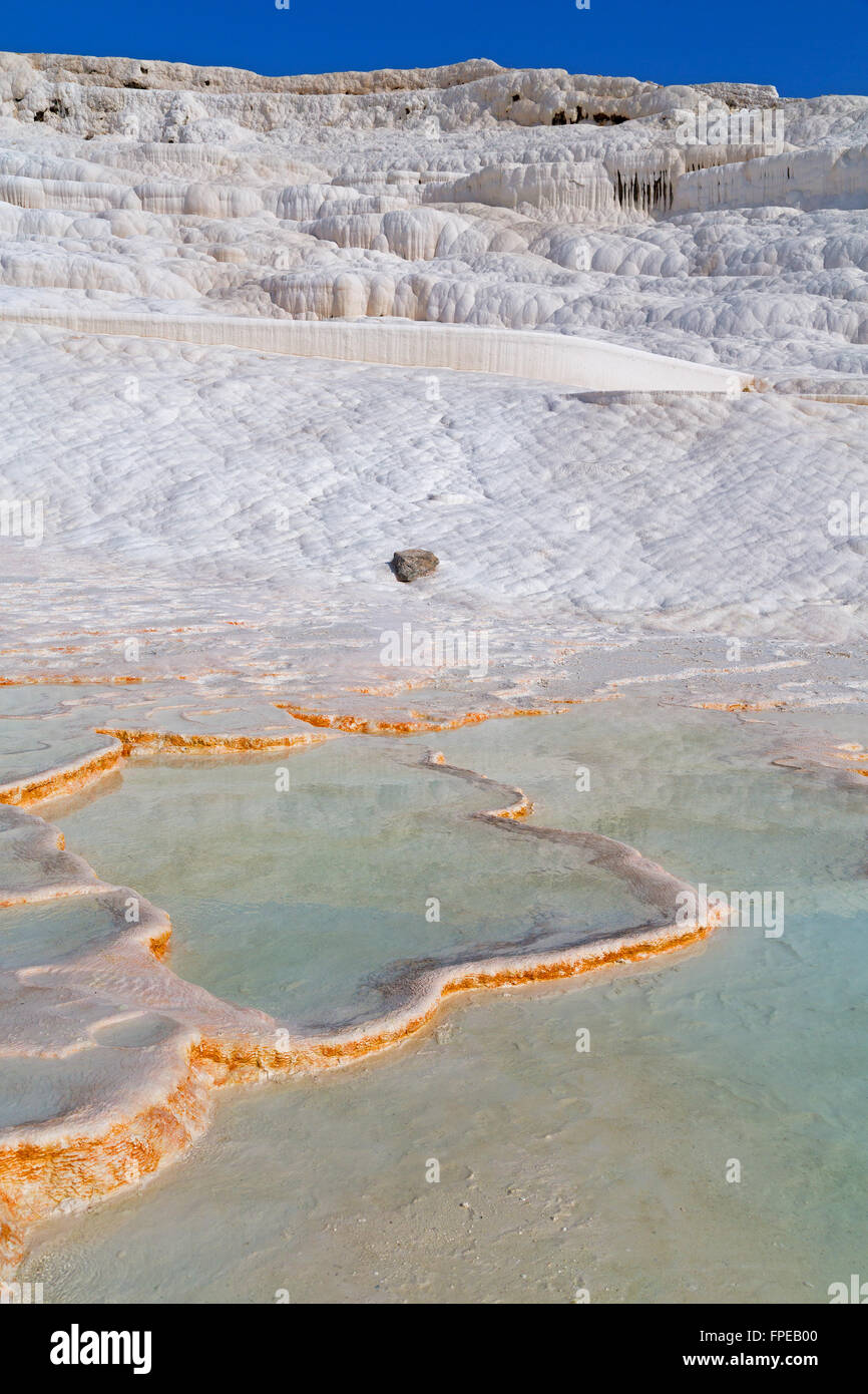 unique abstract in pamukkale turkey asia the old calcium bath and ...