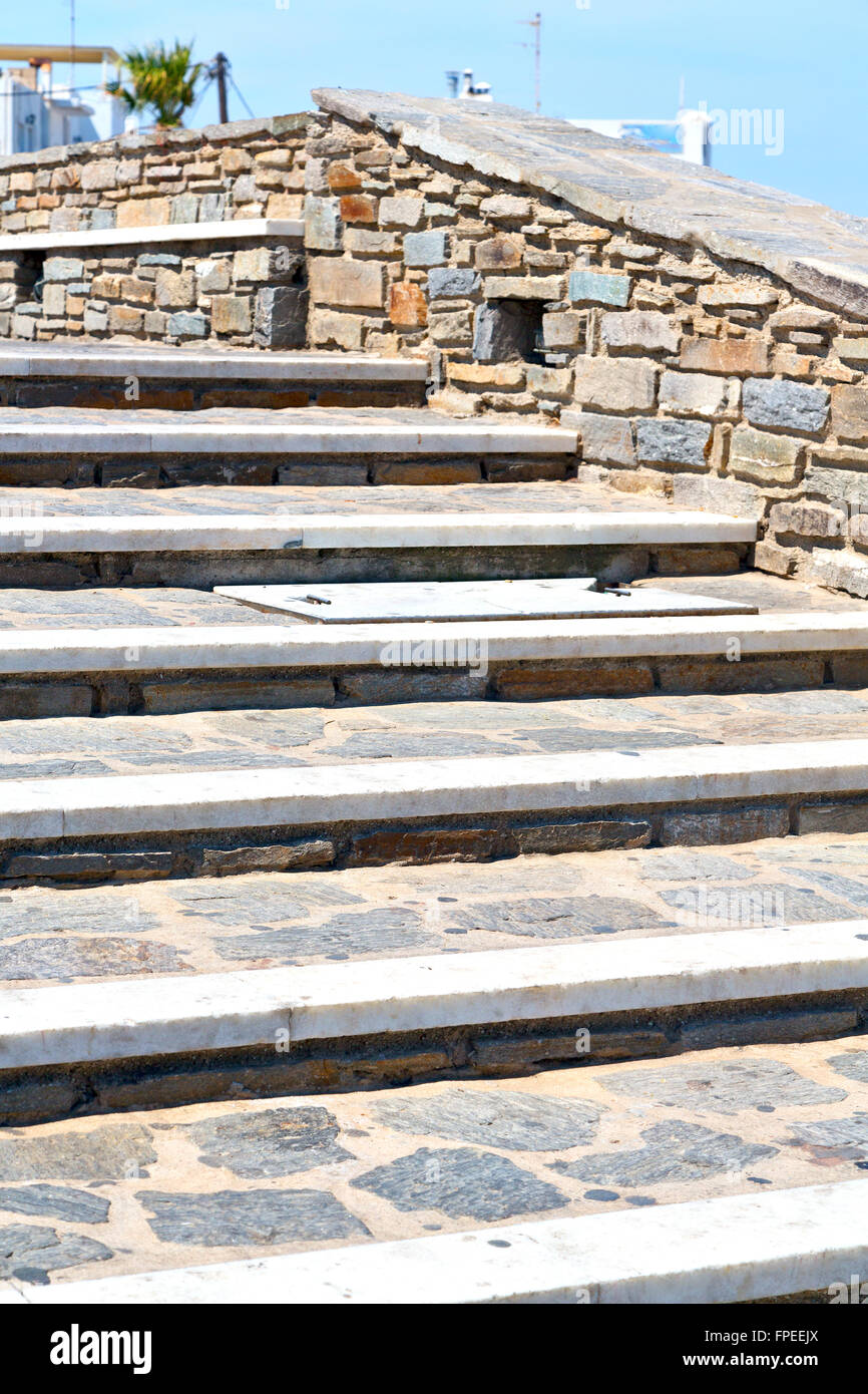 in greece monument old steps and marble ancien line Stock Photo - Alamy