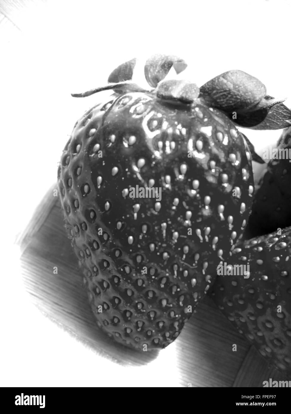 Strawberries Black and White Stock Photos & Images - Alamy