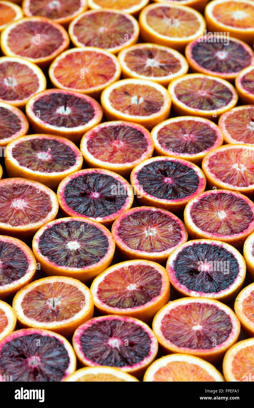 Fruit background blood oranges hi-res stock photography and images - Alamy