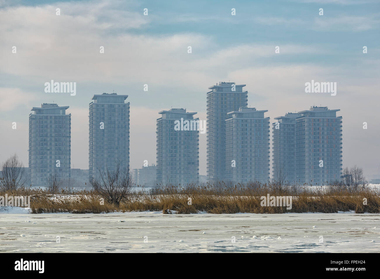 Residential apartment blocks frozen hi-res stock photography and images ...