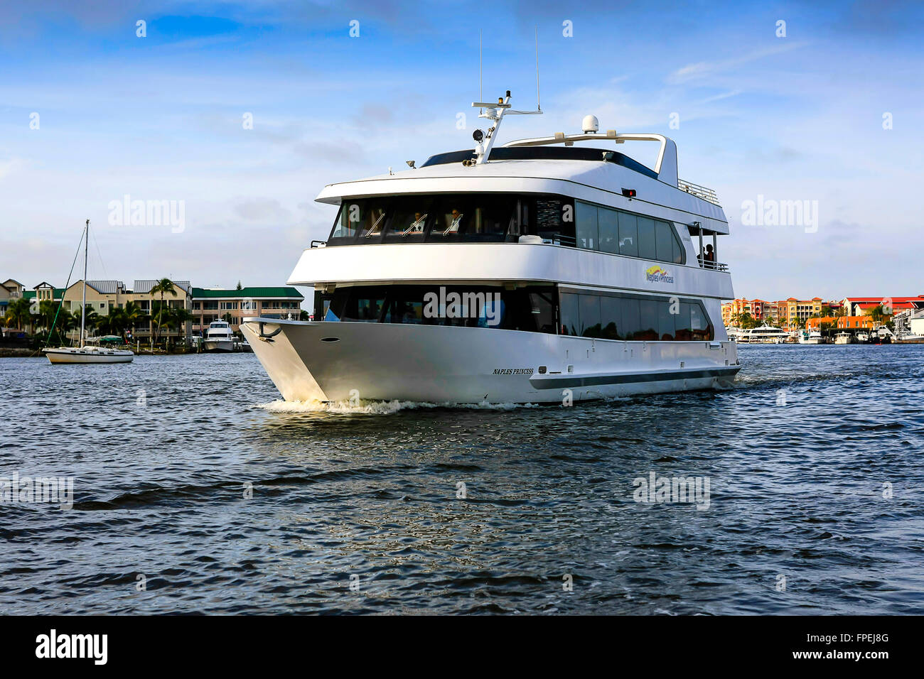 The Naples Princess leaves Naples marina for an evening cruise around ...