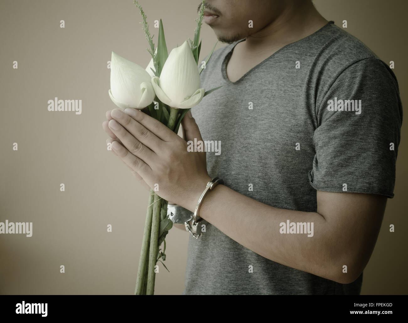 Handcuffs man vintage hi-res stock photography and images - Alamy