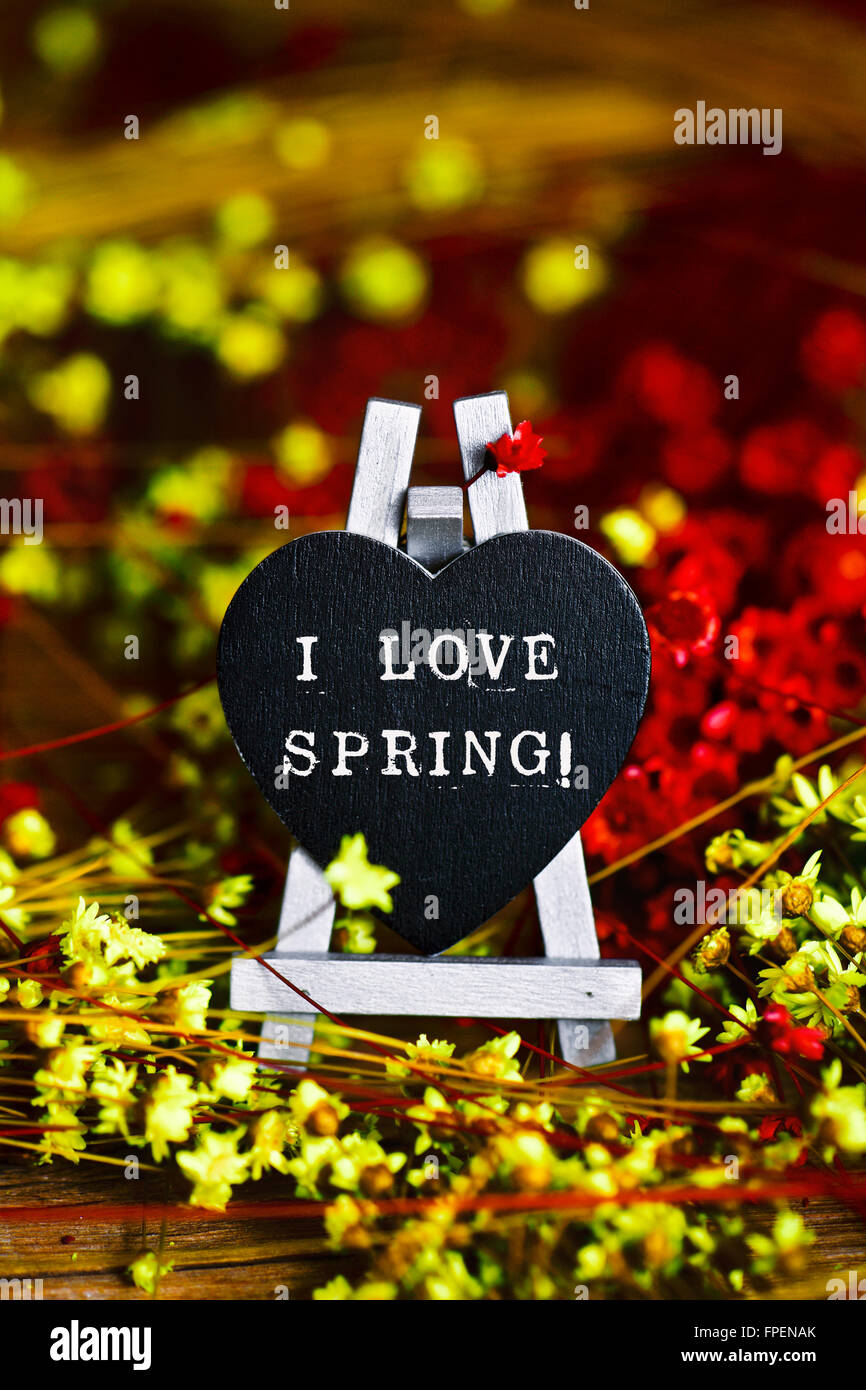 I love flowers hi-res stock photography and images - Alamy