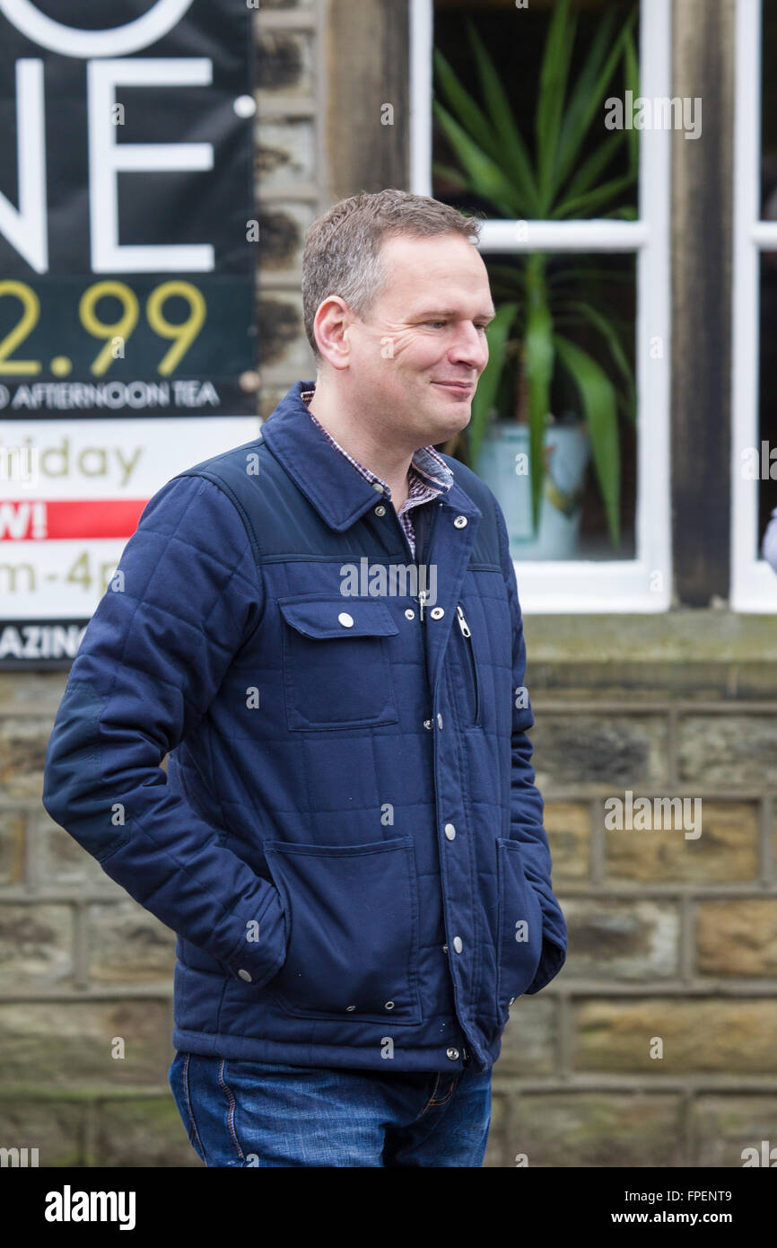 Newsreader In Television Studio Stock Photo More