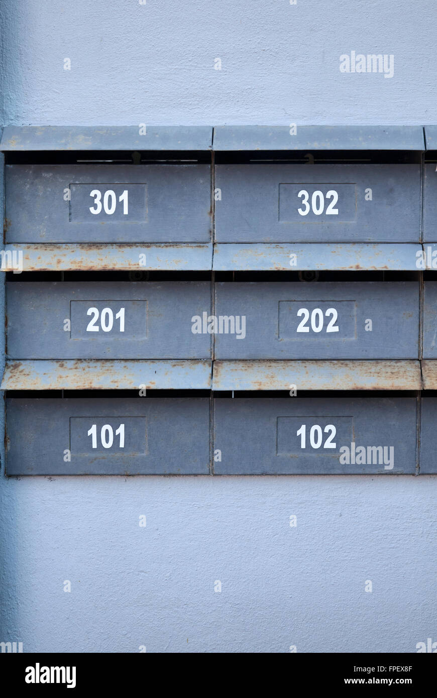 Residential letter boxes hi-res stock photography and images - Alamy