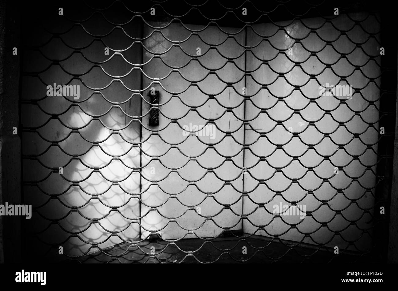 White metal shutters hi-res stock photography and images - Alamy