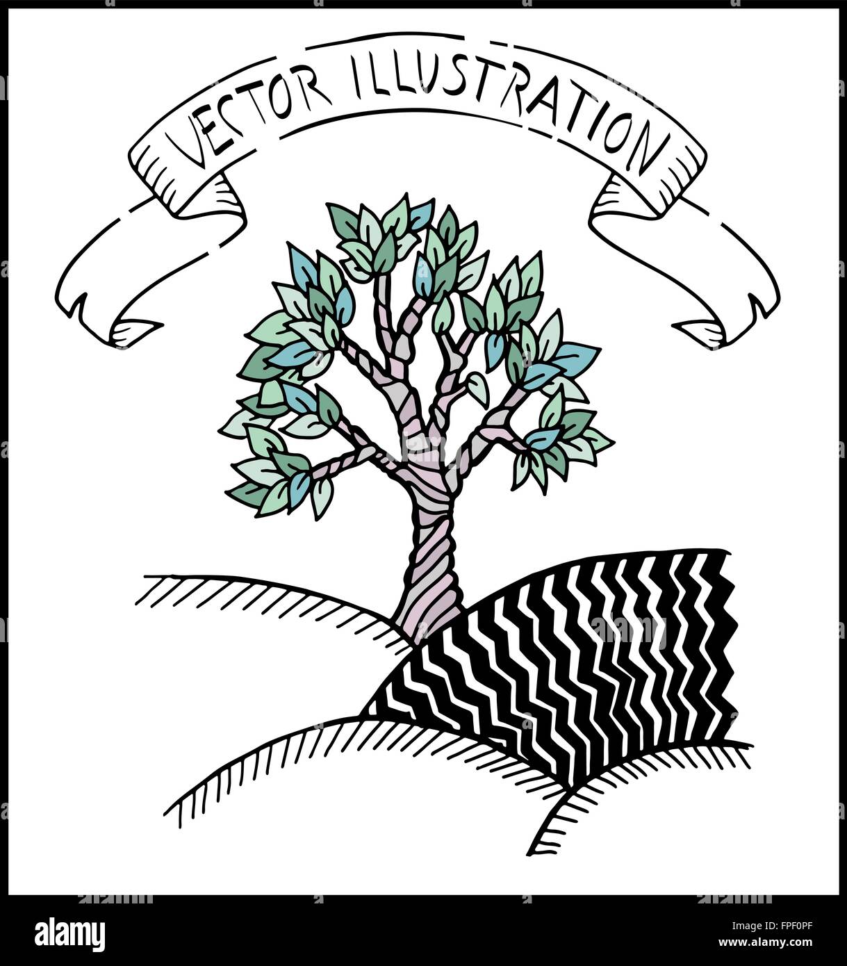 Hand drawn doodle tree Stock Vector Image & Art - Alamy