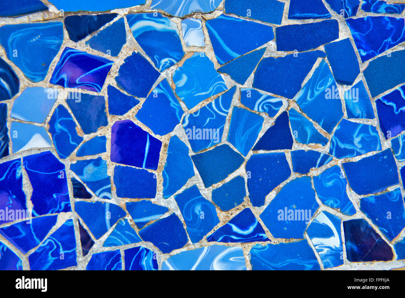 Mosaic Work Antoni Gaudi On High Resolution Stock Photography and ...