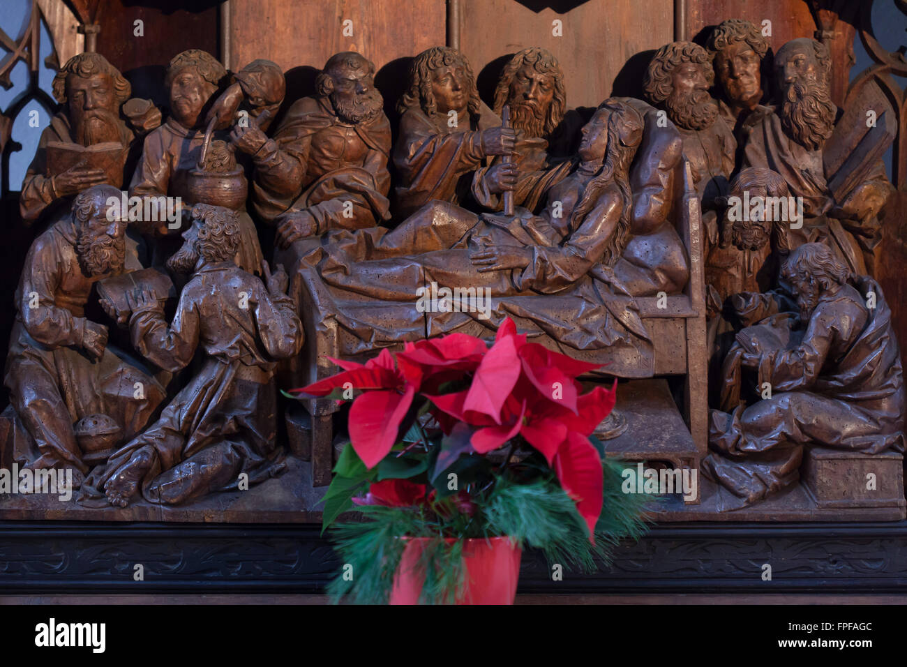Dormition of the Blessed Virgin Mary. Predella panel of the Mary ...