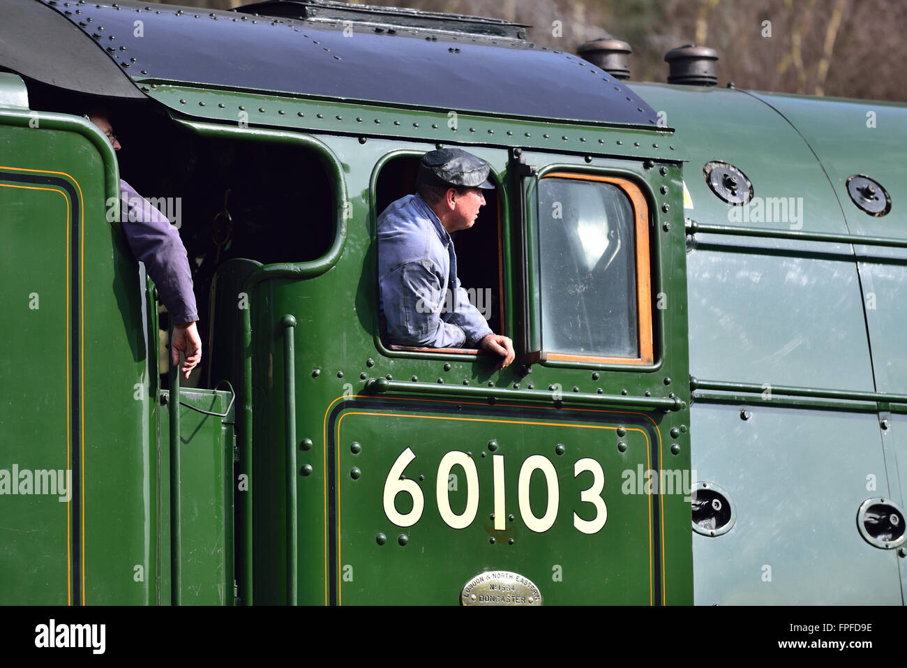 Driver of the flying scotsman hi-res stock photography and images - Alamy