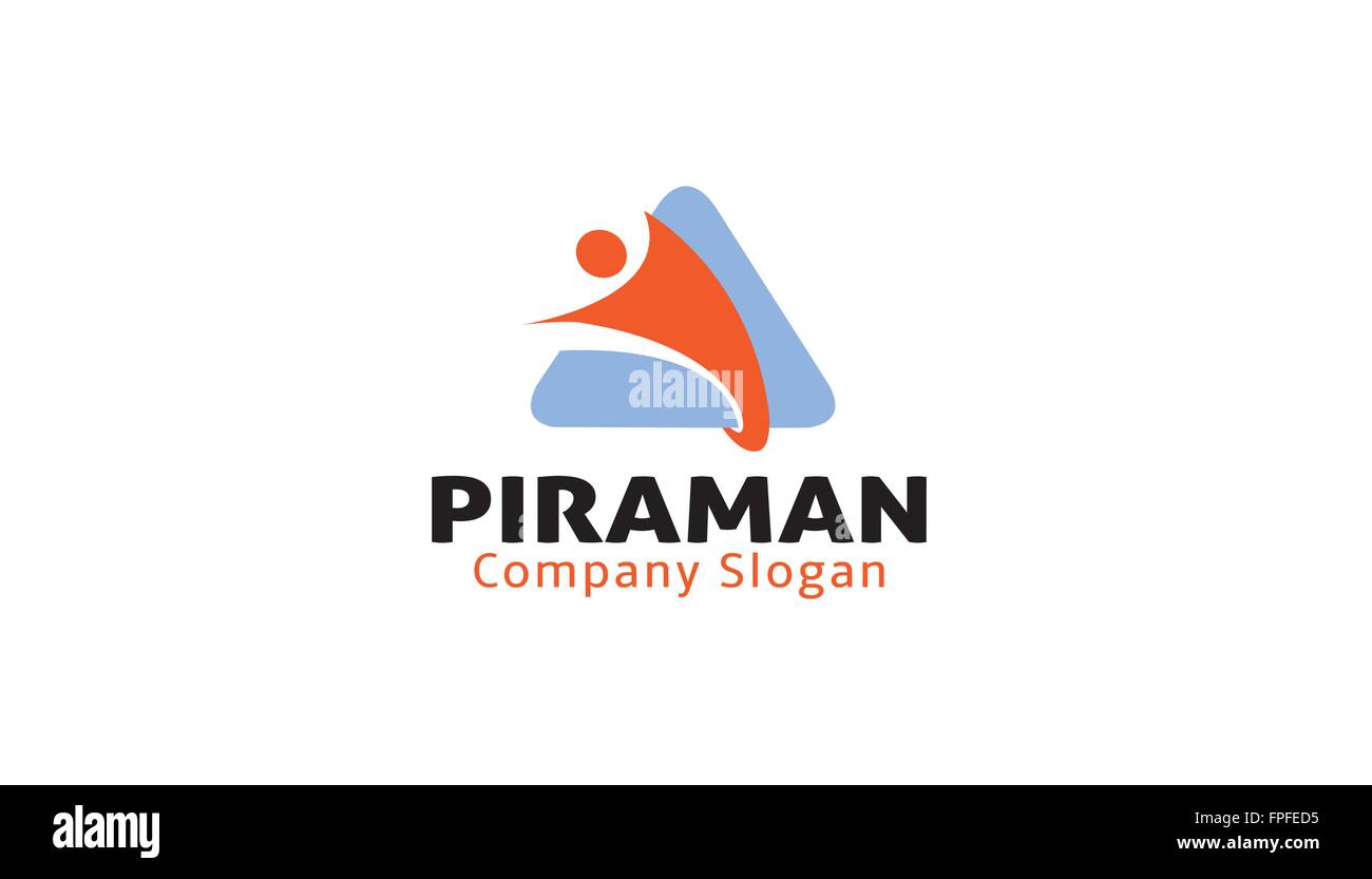 Pyramid Man Design Illustration Stock Vector Image & Art - Alamy