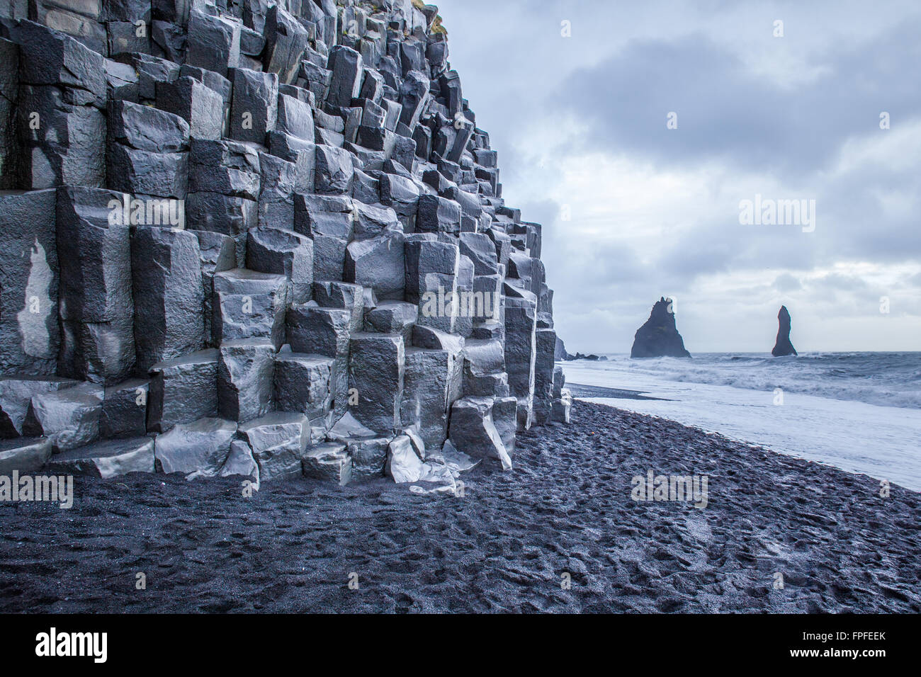 Basalt columns in Iceland Stock Photo - Alamy