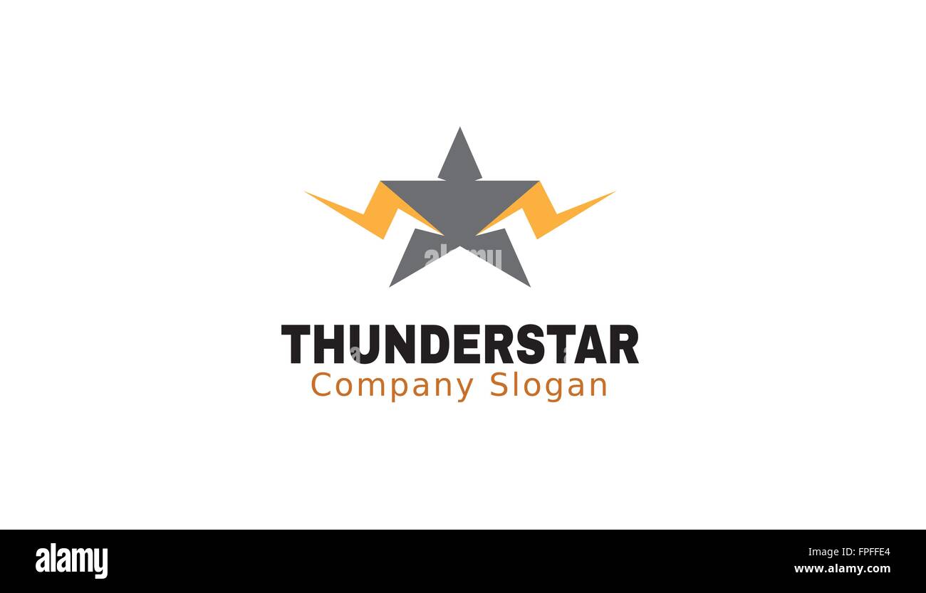 Thunder Star Design Illustration Stock Vector Image & Art - Alamy