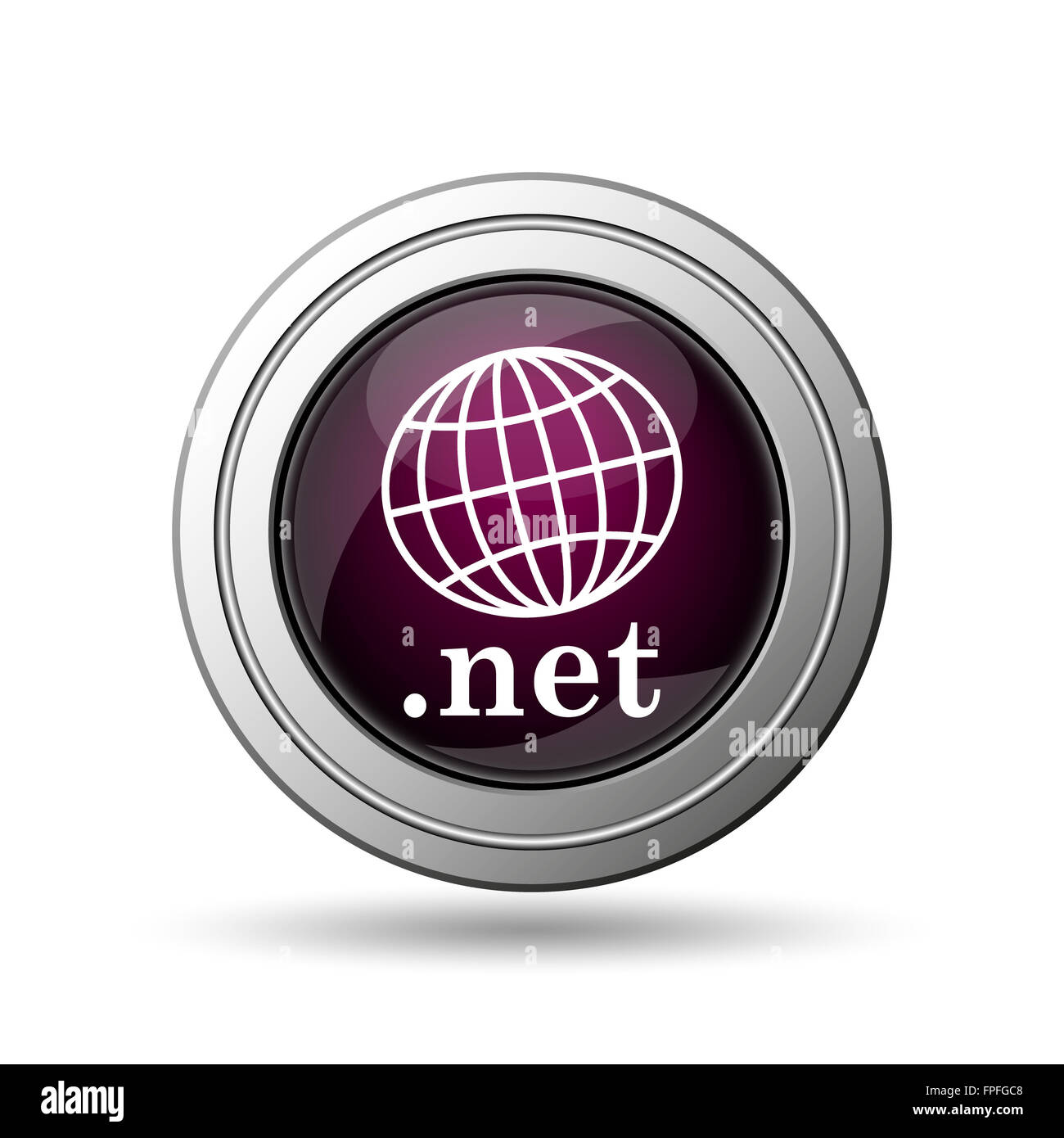 .net icon. Internet button on white background Stock Photo - Alamy