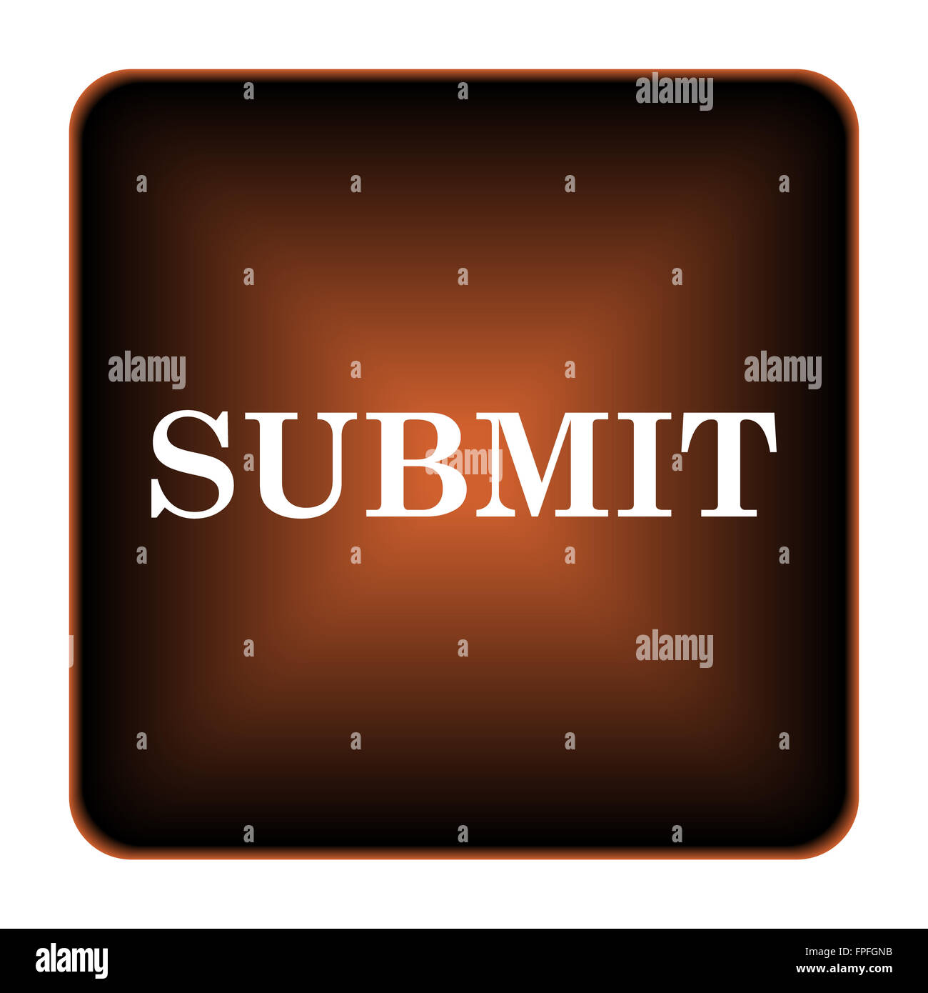 Submit icon. Internet button on white background Stock Photo - Alamy