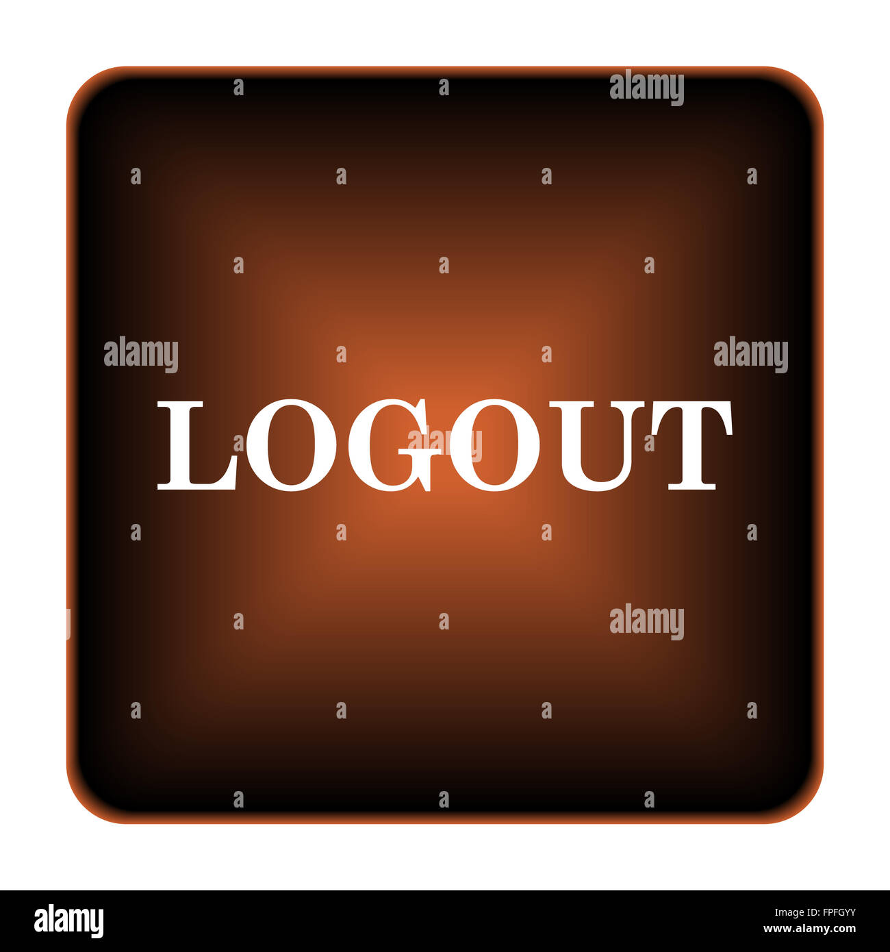 Logout icon. Internet button on white background Stock Photo - Alamy