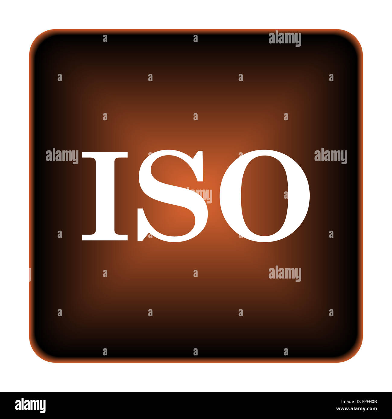 ISO icon. Internet button on white background Stock Photo - Alamy
